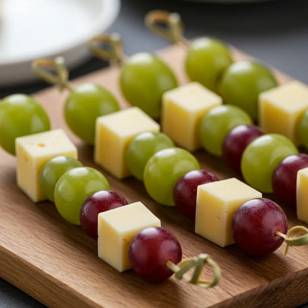 Grapes and Cheese Skewers - Family cooks club